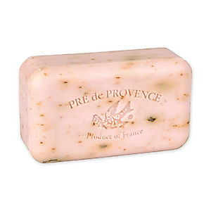 Pre de Provence Artisanal French Moisturizing Soap Bar, Shea Butter Enriched, Quad Milled for Long Lasting Rich Smooth Lather, 5.3 Ounce, Rose Petal