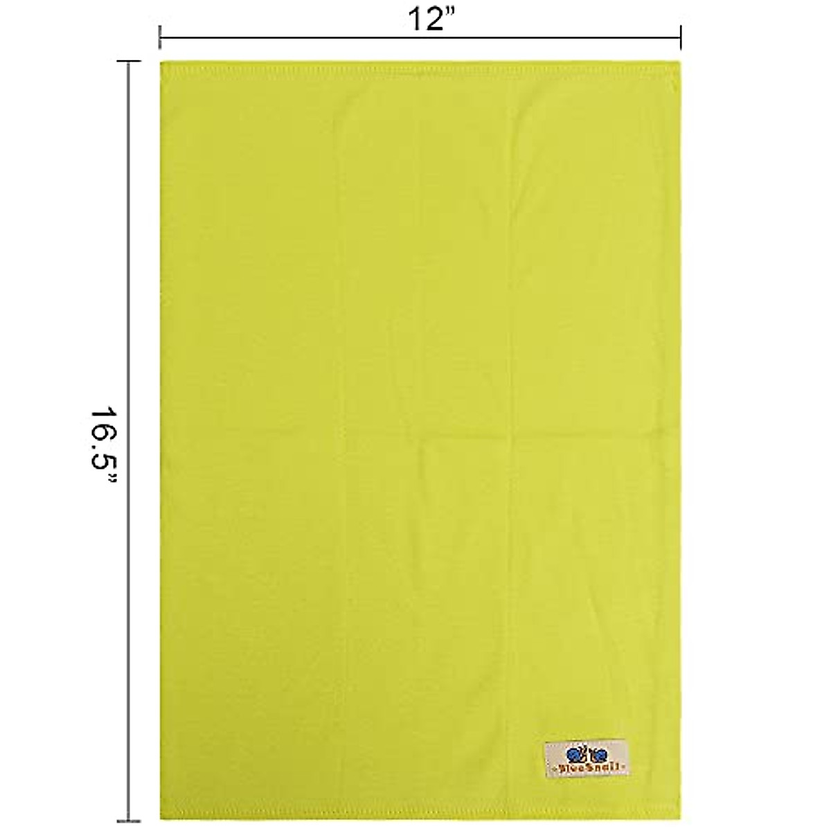 BlueSnail 6 Pack Large Baby Burp Cloths, Ultral Absorbent and Soft Double Layered Burping Cloths (Green+Gray Set)