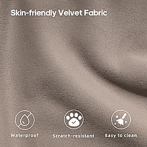 LLappuil Sectional Couch with Reversible Chaise, Waterproof, Anti-Scratch and Antistatic Sectional, Modern L-Shape Sofa Corner Couch Modular Sofa with Ottoman, Brown