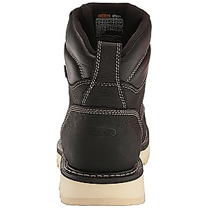 KEEN Utility Men's Cincinnati 6” Composite Toe Waterproof 90 Degree Heel Heavy Duty Work Boots, Black/Sandshell, 11