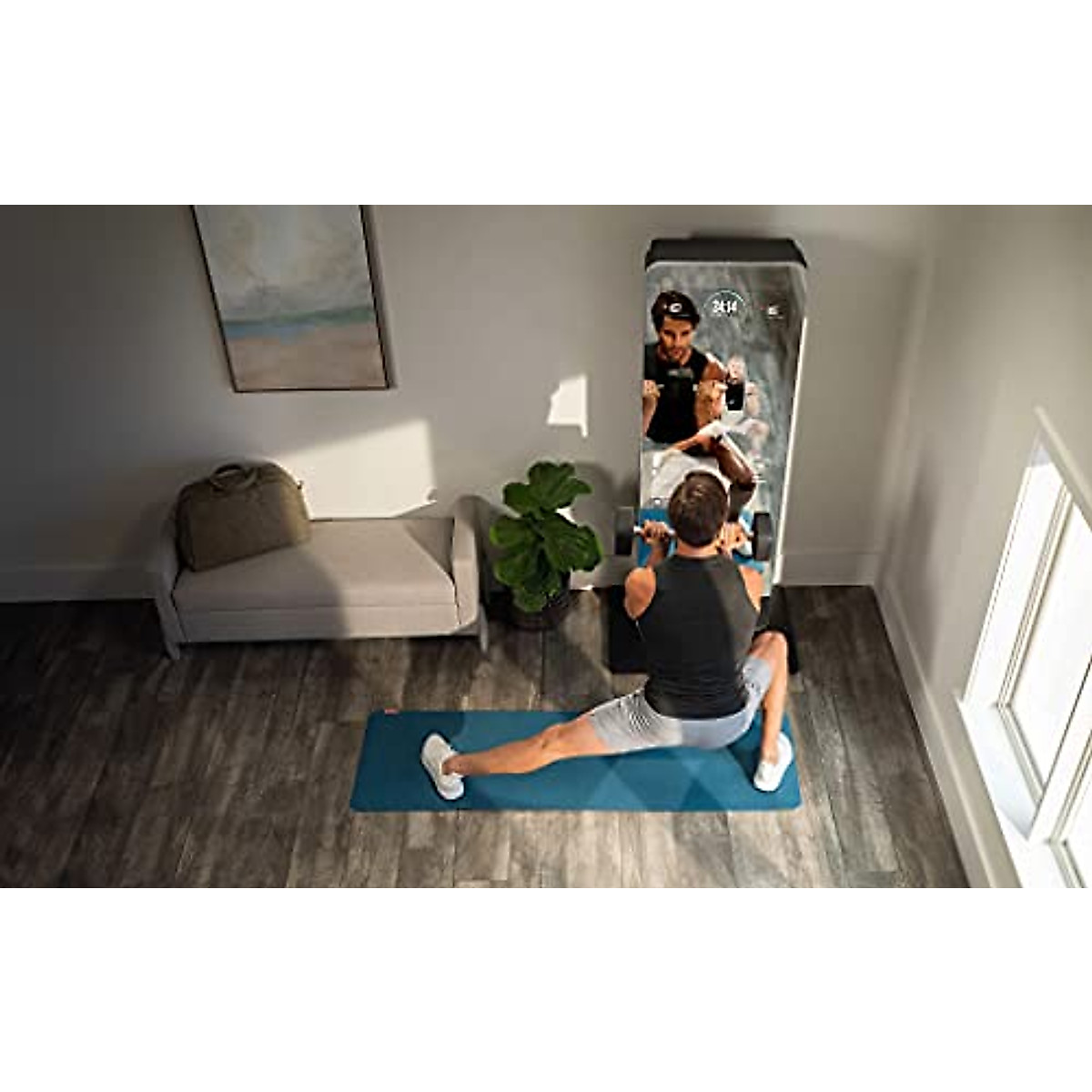 NordicTrack Vault Complete Reflective Trainer with Fitness Accessories, Pivoting Mirror and Touchscreen, and 30-Day iFIT Family Membership