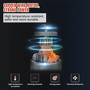 TOAUTO A3 PCP Air Compressor, Unique Vertical+Wire Spool Portable Design, Auto-Stop, Oil/Water-Free, 4500Psi/30Mpa, 8MM Quick-Connector for Paintball/PCP Air Rifle/Tank, 110V AC or 12V Car Battery