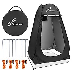 Pop Up Privacy Tent, Sportneer 6.26 FT Tall Changing Tent Camping Shower Tent Portable Pop Up Privacy Tent Changing Tent Dressing Room Camp Bathroom Toilet Rain Shelter for Camping Beach Outdoor