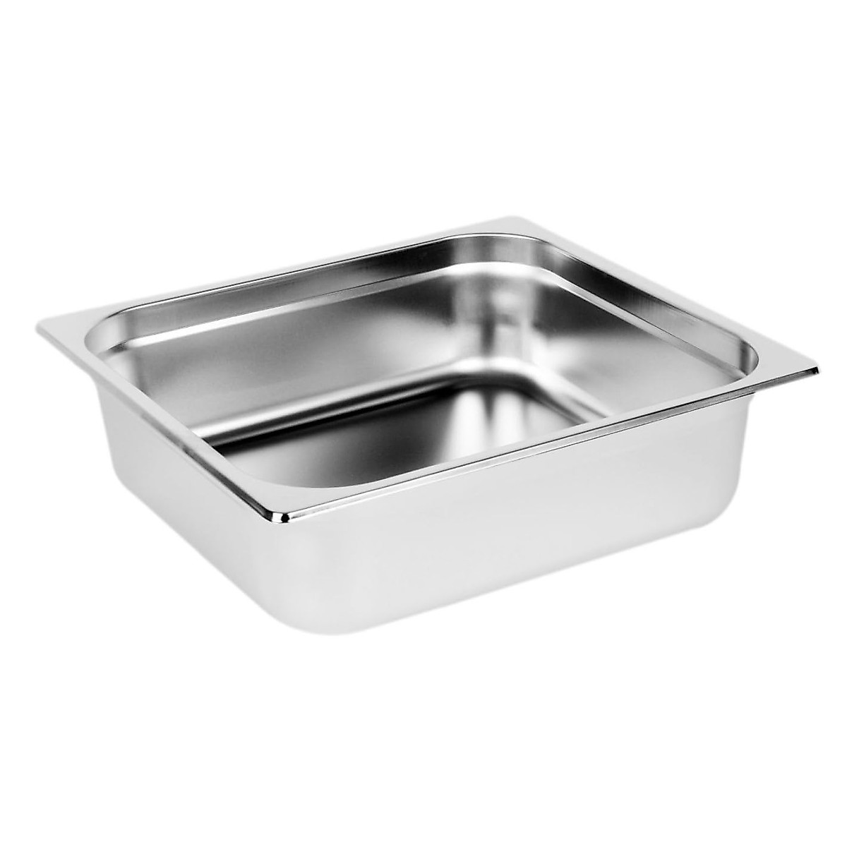 Soro Essentials- Two-Third Size 4" Deep Stainless Steel Anti-Jamming Steam Table Pan 24 Gauge- Chafer Food Pan Stackable Anti-Jam Steam Pan for Hotel Restaurant Supplies Party Buffet Event Catering