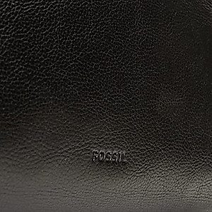 Fossil Women's Jacqueline Eco-Leather Tote Bag Purse Handbag, Black (Model: ZB1502001)