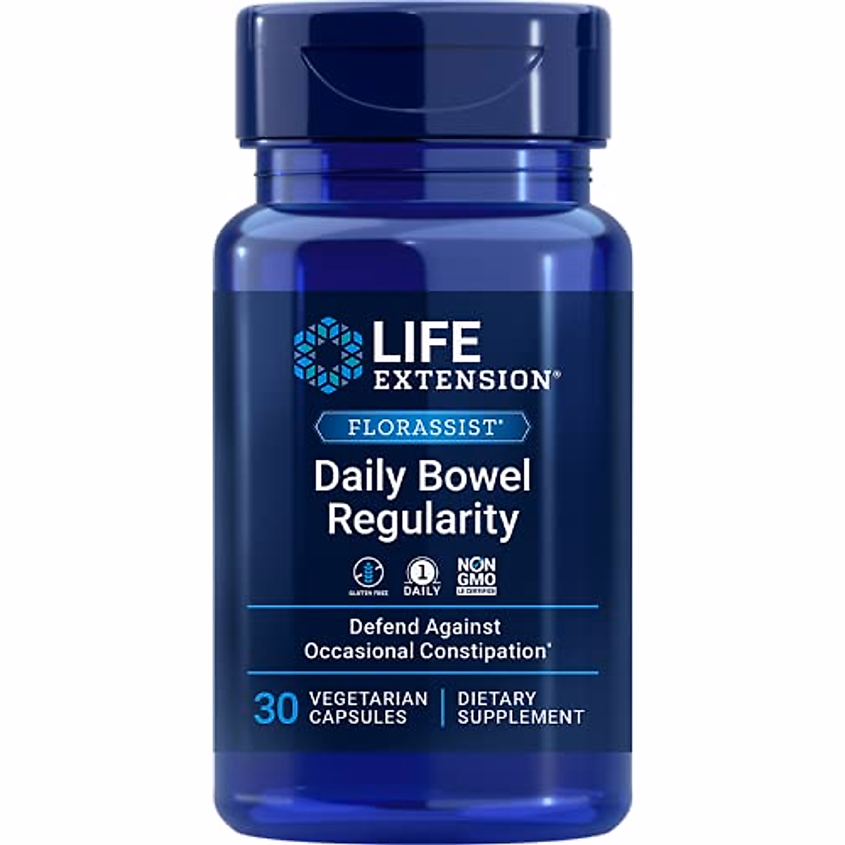 Life Extension FLORASSIST Daily Bowel Regularity, 30 Vegetarian Capsules