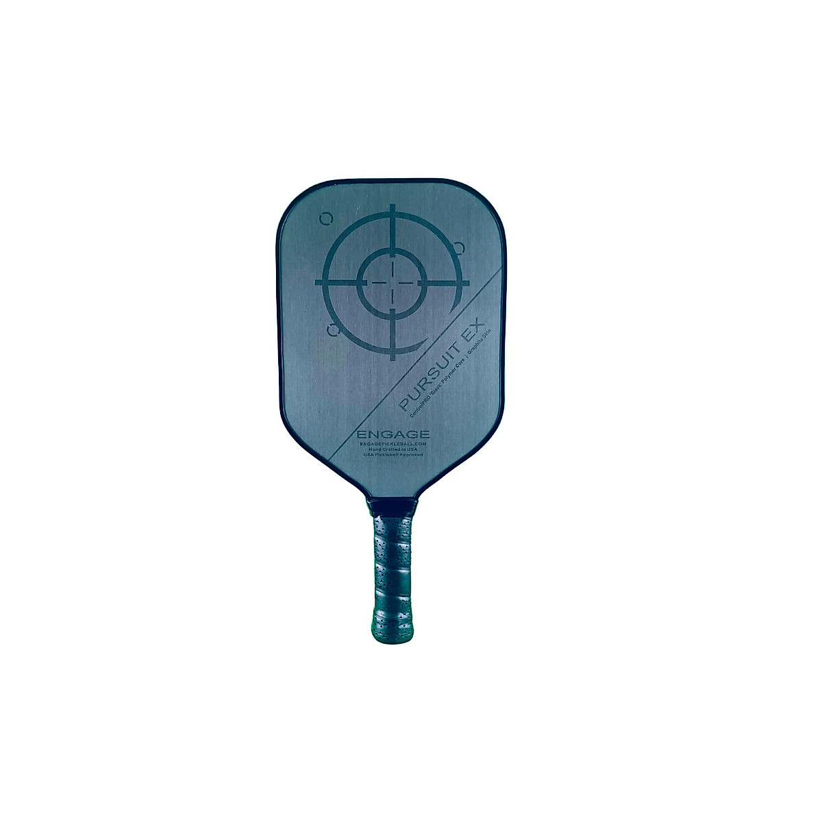 Engage Pursuit EX Graphite Pickleball Paddle – Rough Texture for Long Lasting Spin – Responsive Core for Control and Feel – Standard Grip, Standard Weight (7.9-8.3 oz) - USAP Approved