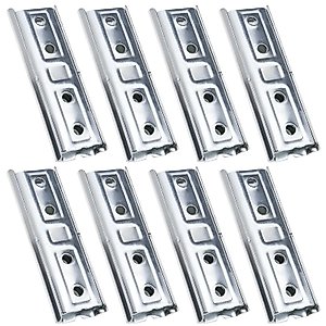 SING F LTD 8 Pairs Headboard Panel Wall Fixing Brackets Heavy Duty Interlocking Hangers Furniture Connector Metal Sectional Sofa Interlocking Connector for Sofa Bed