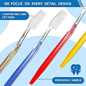 YOUKE OLA 200 Disposable Toothbrushes Individually Packaged Multi Color Pack Affordable Bulk Pack of Disposable Manual Tooth Brush Perfect for Hotel, Guest, Camping, Travel, Giveaways | Medium