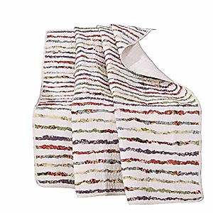 Greenland Home Bella Ruffle Quilted Throw Blanket, Full