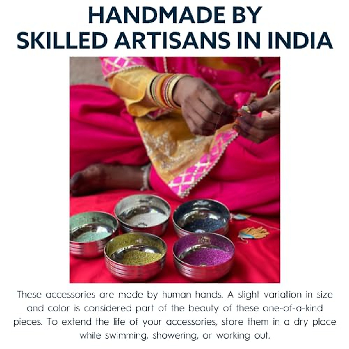 INK+ALLOY Boho Beaded Earrings for Women Dangling, Lennon Seed Bead Medium Fringe Dangle Earrings, Handmade Jewelry for the Modern Bohemian, 3.25-Inch Length (Muted Geometric)