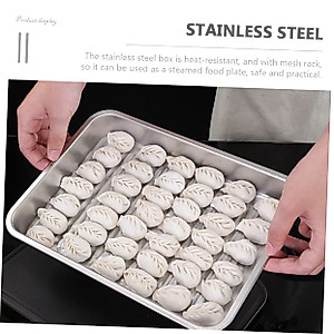 UTHCLO 1Set Dumpling Freezer Box Multi Function Food Storage Container with Lids Stackable Kitchen Organizer Bin for Fridge and Pantry