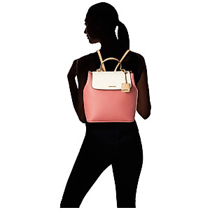 Calvin Klein Women's Leilani Micro Pebble Backpack, Deep Black, One Size