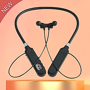 Neckband Bluetooth Earbuds, V5.3 Wireless Bluetooth Earphone, Magnetic Hanging Neck Earphone with Digital Display Ultra-Long Battery Life Bluetooth Headphones #