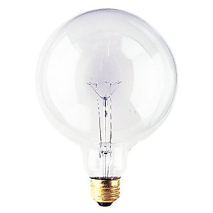Bulbrite 60G40CL 60-Watt Incandescent G40 Globe, Medium Base, Clear [6 Pack]