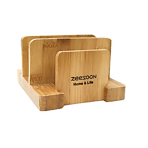 ZEESOON Turtle Rack Cutting Board Organizer 3 Slots Kitchen Pantry Wooden Rack Cabinet Organizer for Cutting Board, Dish, Bakeware, Plate, Pot Lid, Cook Books, Book Stand Holder