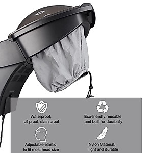 Hair Steamer Use with Shampoo Bowl Hair Wash Reclining Chair Micro Mist Hair Steamer Mister Hooded Hair Care Professional (Gray Water Proof)