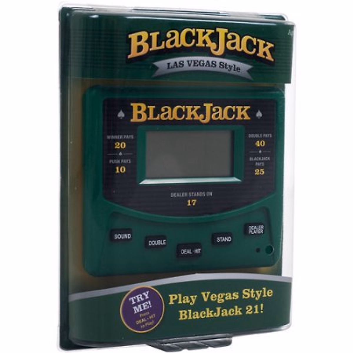 Mega Gambling Electronic Game Pack - Solitaire Handheld Game - Blackjack Handheld Game - Poker Handheld Game
