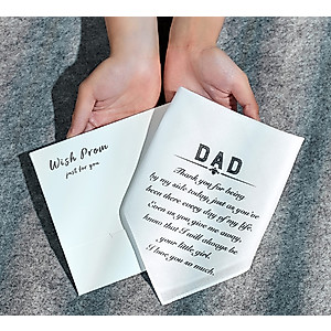 Father Of The Bride Handkerchief Gifts To Dad Wedding Gift From Daughter, White Handkerchiefs For Bridal's Father, Wedding Keepsake For Perfect Moments