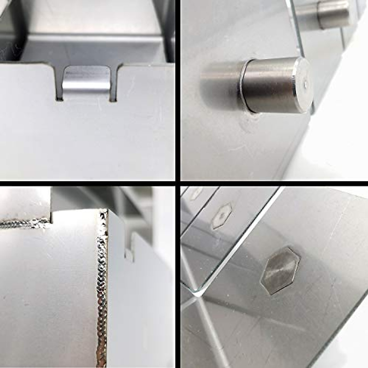 rnairni Manual Quad Soil Blocker & 10" x 7" Plant Growing Trays, Soil Blocking Tool Create 2" Soil Block for Seedlings Greenhouse