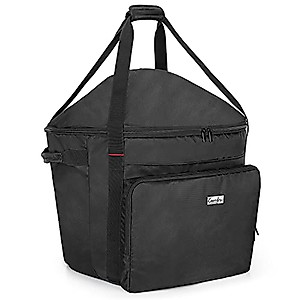 SAMDEW Portable Grill Carry Bag Compatible with Weber Jumbo Joe 18-Inch Charcoal Grill, Grill Cover Compatible with Jumbo Joe 18-in Portable Grill, with Pocket and Handle, Bag Only (Patented Design)