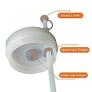 For Stanley Cup Accessories H2.0, Including 2 Stanley Cup Spill Stopper, 2 Stanley Straw Cap Cover, 2 Stanley Tumbler Leak Proof Plug, Silicone Accessories for Stanley 40 oz 30 oz Tumbler with Handle