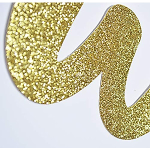 Sweets & Treats Gold Glitter Bunting Banner , Engagement ,Bridal Shower, Wedding Party Decorations (Gold)