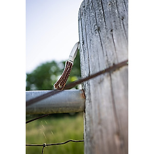 Uncle Henry 301UH Next Gen 6.5in High Carbon S.S. Full Tang Fixed Blade Knife with a 3.25in Blade and Staglon Handle for Outdoor Survival, Camping and Hunting,Brown