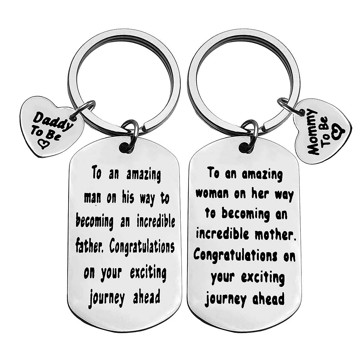 Mom to Be Gift Daddy to Be Keychain Pregnancy Announcement Gift New Parent Gift First Time Mom/Dad Gift Mommy/Daddy to Be Keychain Set Baby Announcement Gift Parent to Be Gift to Be Father/Mother Gift