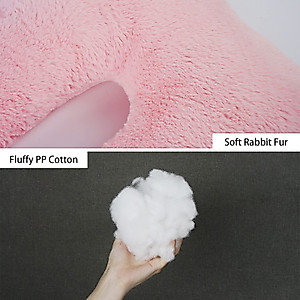 Atablyn Pink Kids Travel Pillows for 3-8 Y/O -Travel Essentials for Kids Road Trip-Soft Cotton Neck Pillows for Airplane,Car Seat,Traveling for Boys/Girls