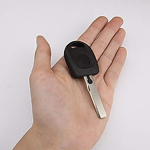 Car Key Case Fob Shell with Immobilizer ID48 Transponder Chip Uncut Key Blank Kit Vehicle Remote Key Replacement Spare Parts