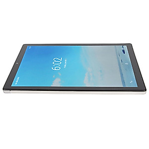 Acogedor 10 Inch Tablet, Tablet for Android 10.1, 10inch 2560x1600 HD High Definition Screen, 6GB 128GB 5G WiFi, MTK6750 Chip, Multiple Networks (Silver)