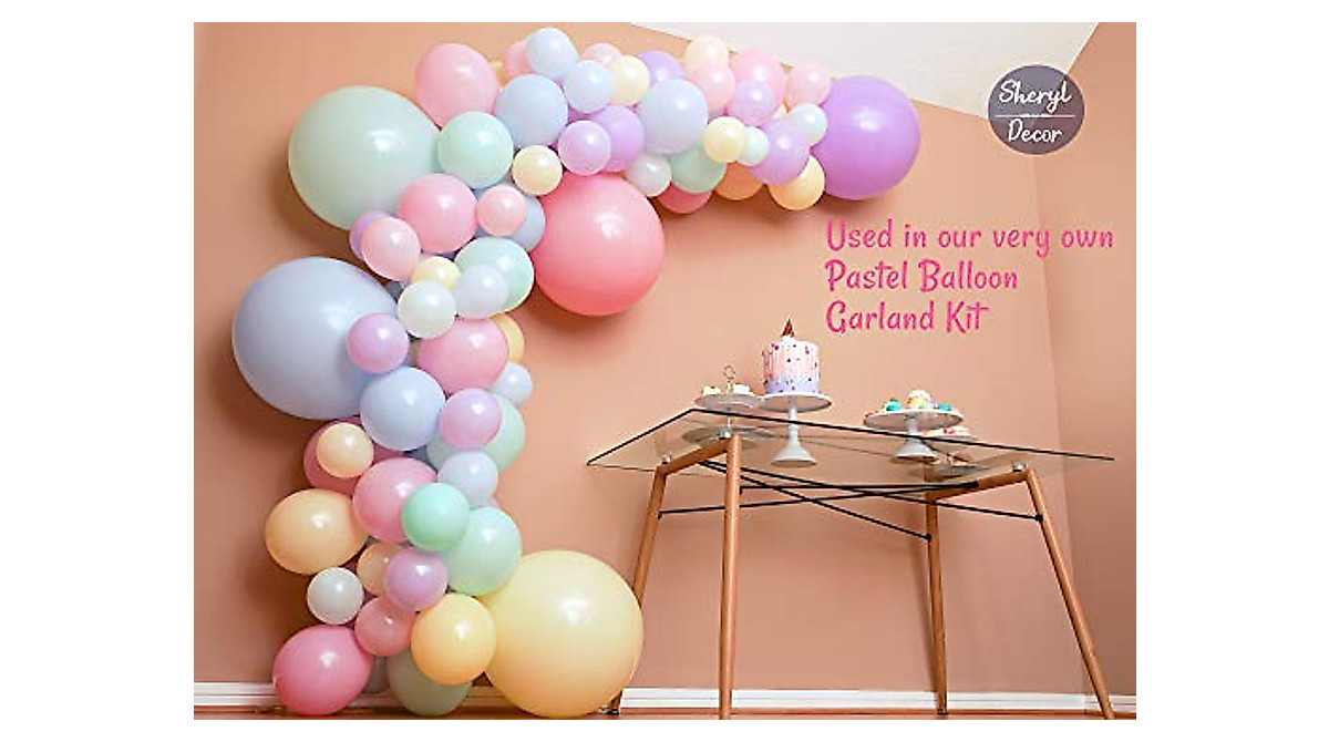 Pastel Balloons Set – 100 Assorted Colors for Party Decor