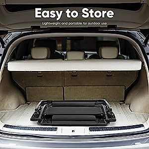 Ezcheer Oversized Padded Zero Gravity Chair with Foot Rest Cushion & Headrest, Support 400 lbs Extra Wide Seat Folding Patio Recliner (Black)