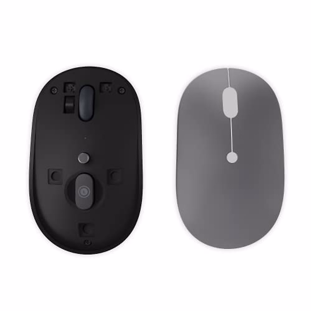 Lenovo Go USB-C Essential Wireless Mouse, 2.4 GHz Nano USB-C Receiver, Adjustable DPI, Rechargeable Battery, Ambidextrous, GY51C21210, Grey