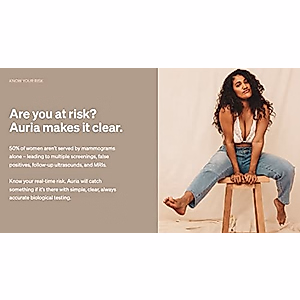 Auria Home Biological Breast Cancer Screening Test with Consultation – Ages 30+ Provider-Reviewed Results – CLIA Certified Lab