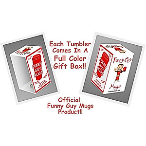 Funny Guy Mugs Because I'm Bob That's Why Travel Tumbler With Removable Insulated Silicone Sleeve, Black, 16-Ounce