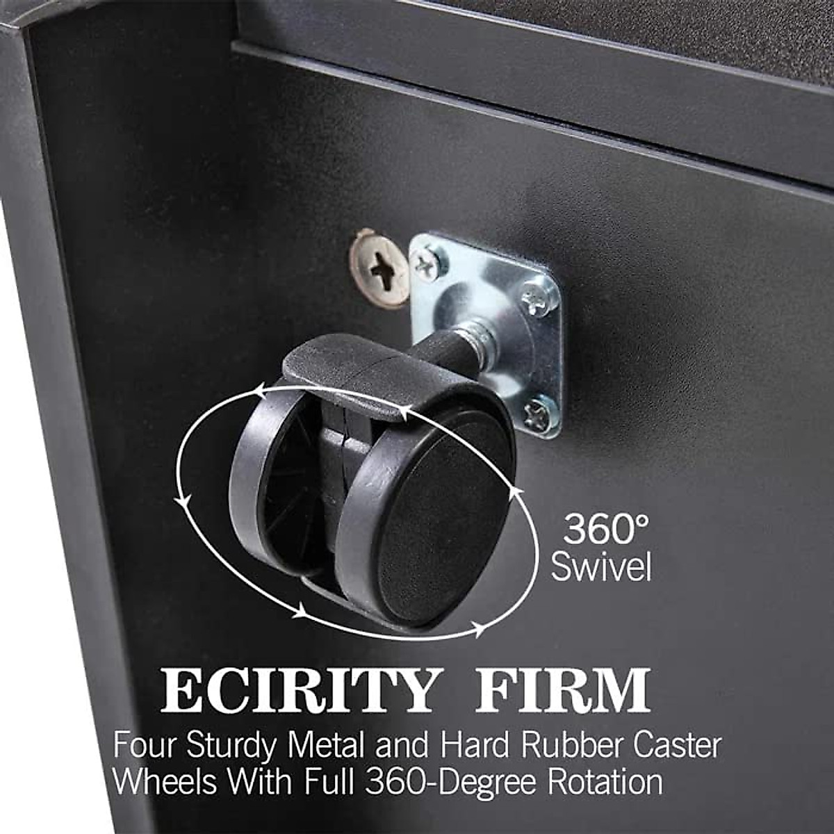 Beauty Salon Station with Drawers, Salon Rolling Cart, Barber Organizer with Wheels, Hair Stylist Equipment Makeup Spa Cart, Hairdryer Holder, Black