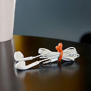 Nite Ize GT3-4PK-31 Original Gear Reusable Rubber Twist Tie 3", 4-Pack, Bright Orange, 4 Count