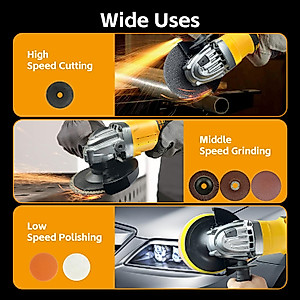 Angle Grinder Compatible with Dewalt 20V Max Battery(NO Battery) Cordless Angle Grinder,4-1/2" Blades Brushless Grinder for Cutting, Griding, Polishing(10000RPM) Battery Powered Angle Grinder