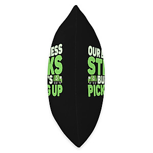 Our Business Stinks But It's Picking Up Garbage Truck Driver Throw Pillow