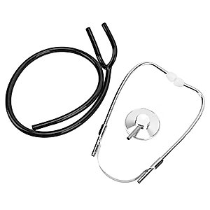 Plug in Echoscope, Non Impurities Rubber and Steel Firm Connection Suitable Elasticity Stethoscope Good Listening Effect Proper Hardness for Home Use