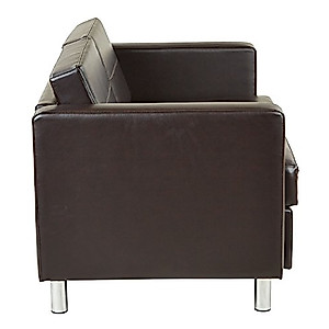 Work Smart/Ave Six Pacific Loveseat, Espresso