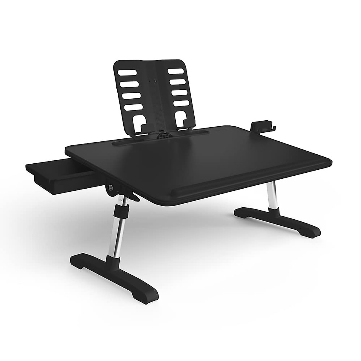 Limitless TotalDesk Portable Modern Workstation and Lap Desk with Adjustable Height & Tilt (Black)