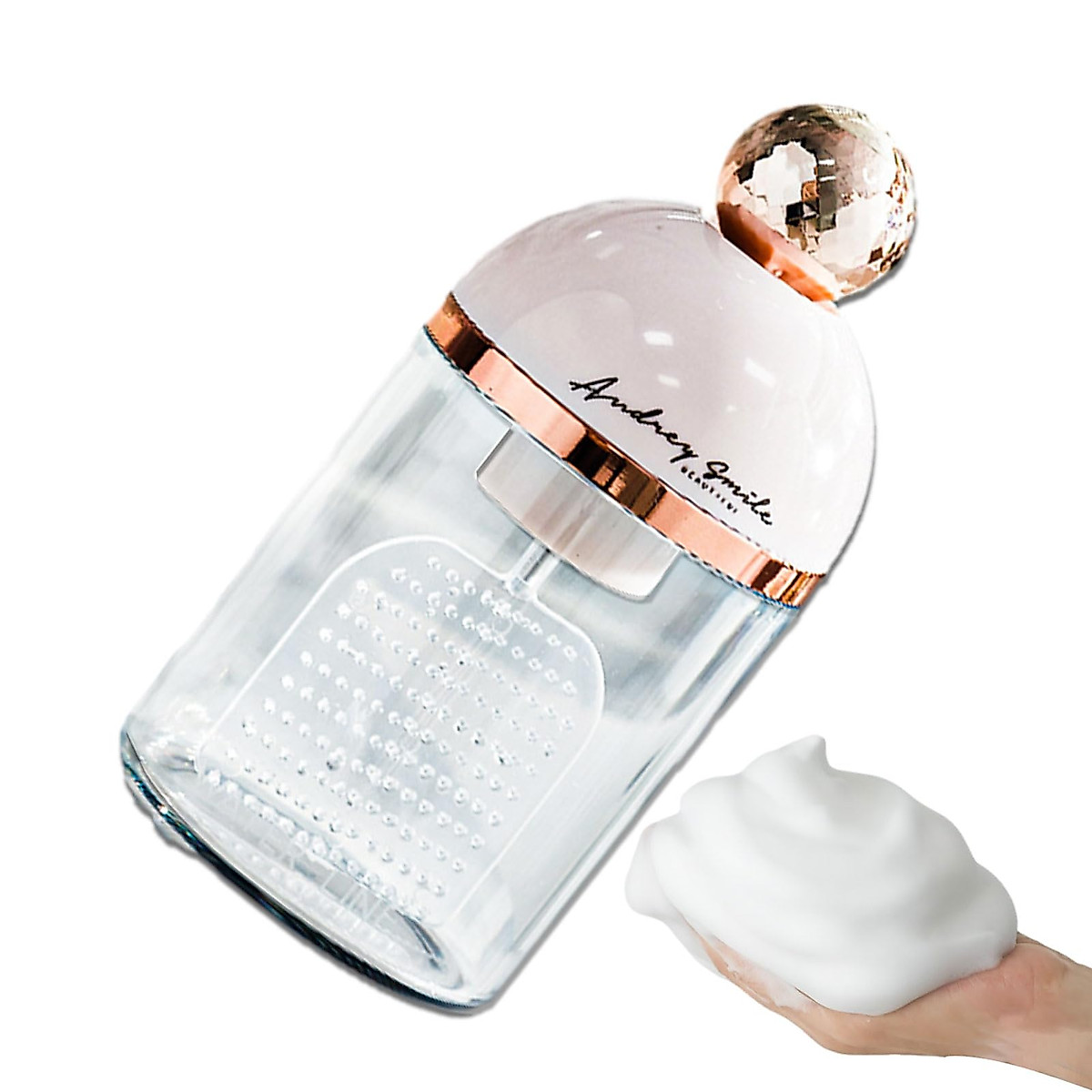 Soap Dispenser Bathroom, Electric Automatic Soap Dispenser, Shower Gel Foam Foamer, Holds Shampoo, Soap, Conditioner, Shower Gel (B)