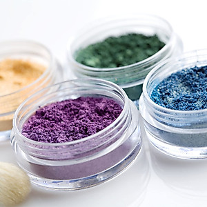 Loretoy Household 0.1oz Plastic Jars with Lids, 50 Pack BPA Free, Reusable, Refillable Transparent Cosmetic Containers for Bath Salts, Cosmetics, Powders, Beauty Product and Small Accessories