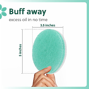 IMPRESA 6 Pack Double Sided Body Sponge for Daily Deep Cleansing and Regular Exfoliating - Double Sided Buff Puff Style Exfoliating Pads Puf for Removing Dead Skin & Dirt - All Skin Types