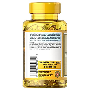 Vitamin D3 5,000 IU Bolsters Immunity by Puritan's Pride for Immune System Support and Healthy Bones and Teeth 200 Softgels, packaging may vary