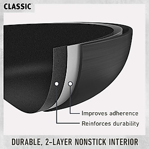 Calphalon 1943333 Classic Nonstick Sauce Pan with Cover, 3.5 quart, Grey