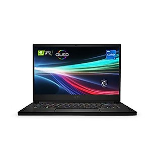 MSI Creator 15 Professional Laptop: 15.6" UHD OLED 4K DCI-P3 100% Display, Intel Core i7-11800H, NVIDIA GeForce RTX 3080, 16GB RAM, 1TB NVME SSD, Thunderbolt 4, Win10 PRO, Black (A11UH-492)